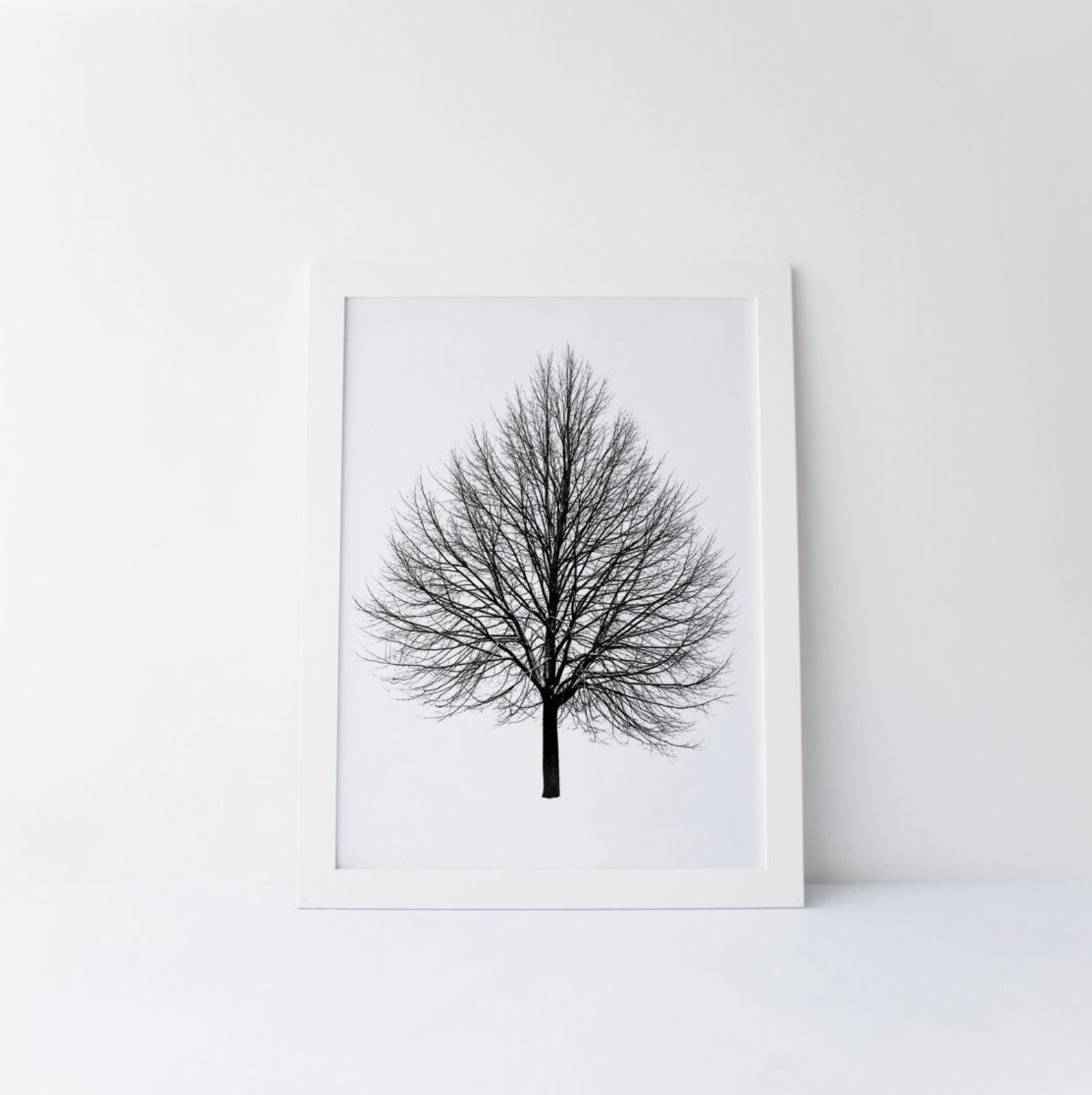 Tree Print Tree Art Tree Home Decor Black and White Art | Etsy