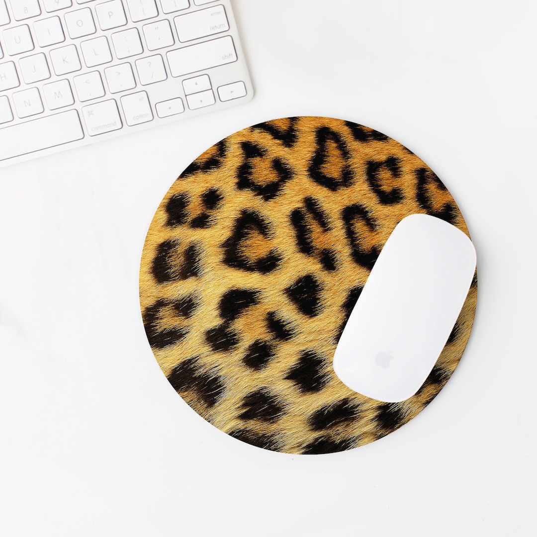 Cheetah Print Mouse Pad, Animal Print, Leopard Print, Desk Accessories ...