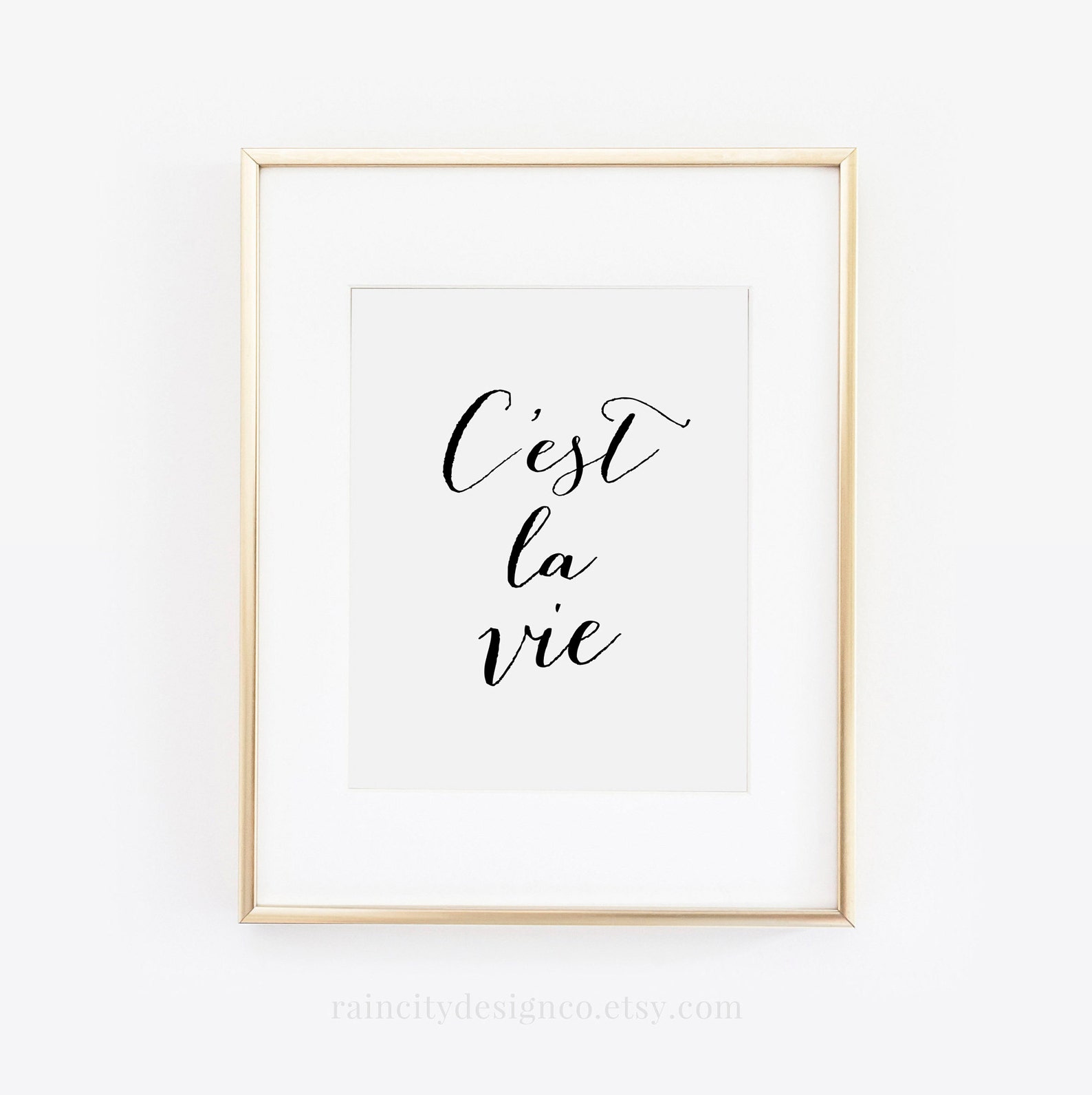 C'est La Vie, Cest La Vie Print, Desk Accessories, Travel Art, Travel ...