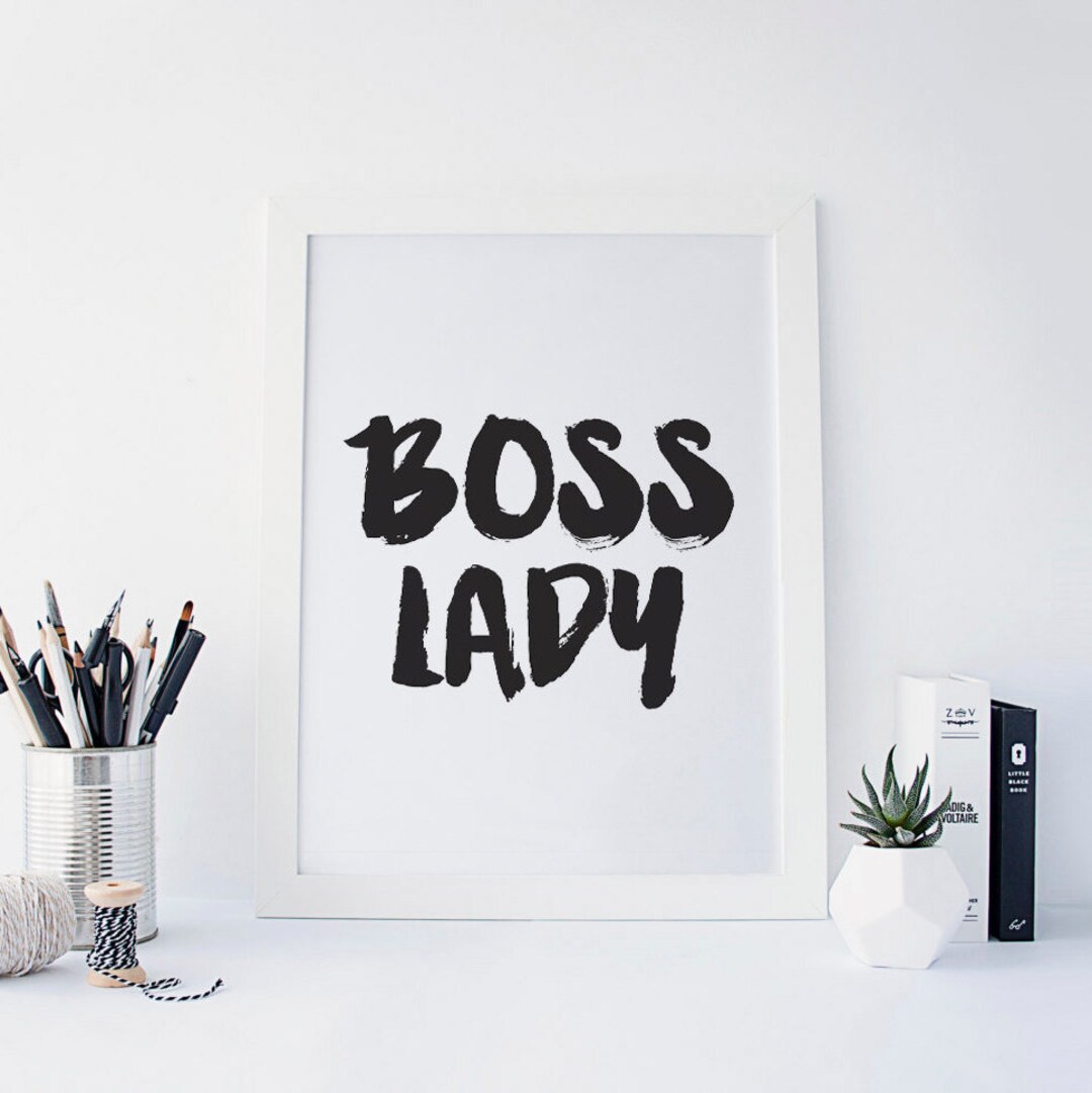 Boss Lady Print, Girl Boss Wall Art, Girl Boss Print, Office Decor ...