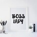 Boss Lady Print, Girl Boss Wall Art, Girl Boss Print, Office Decor ...