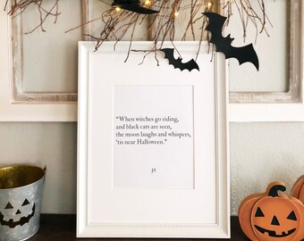 When Witches Go Riding PRINTED POSTER - Etsy