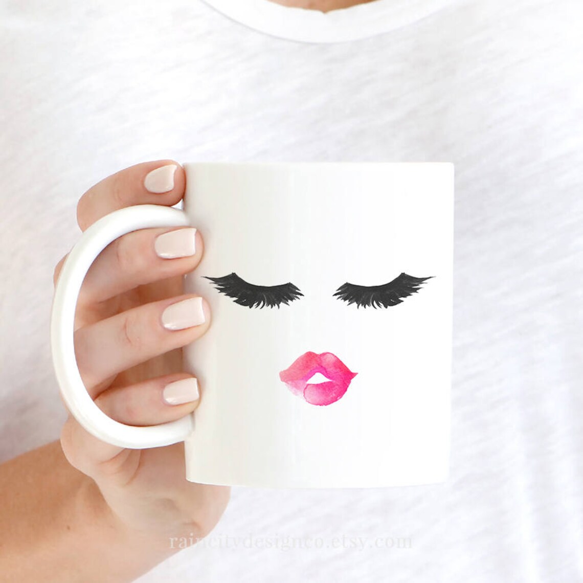 Lips and Lashes Mug, Eyelashes Mug, Lashes Mug, Cute Mugs, Makeup Mug ...