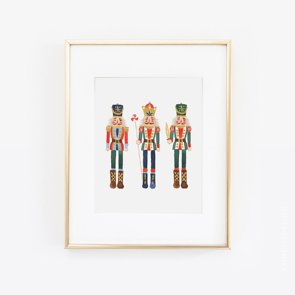 Christmas Print Christmas Printable Art Nutcracker Art - Etsy