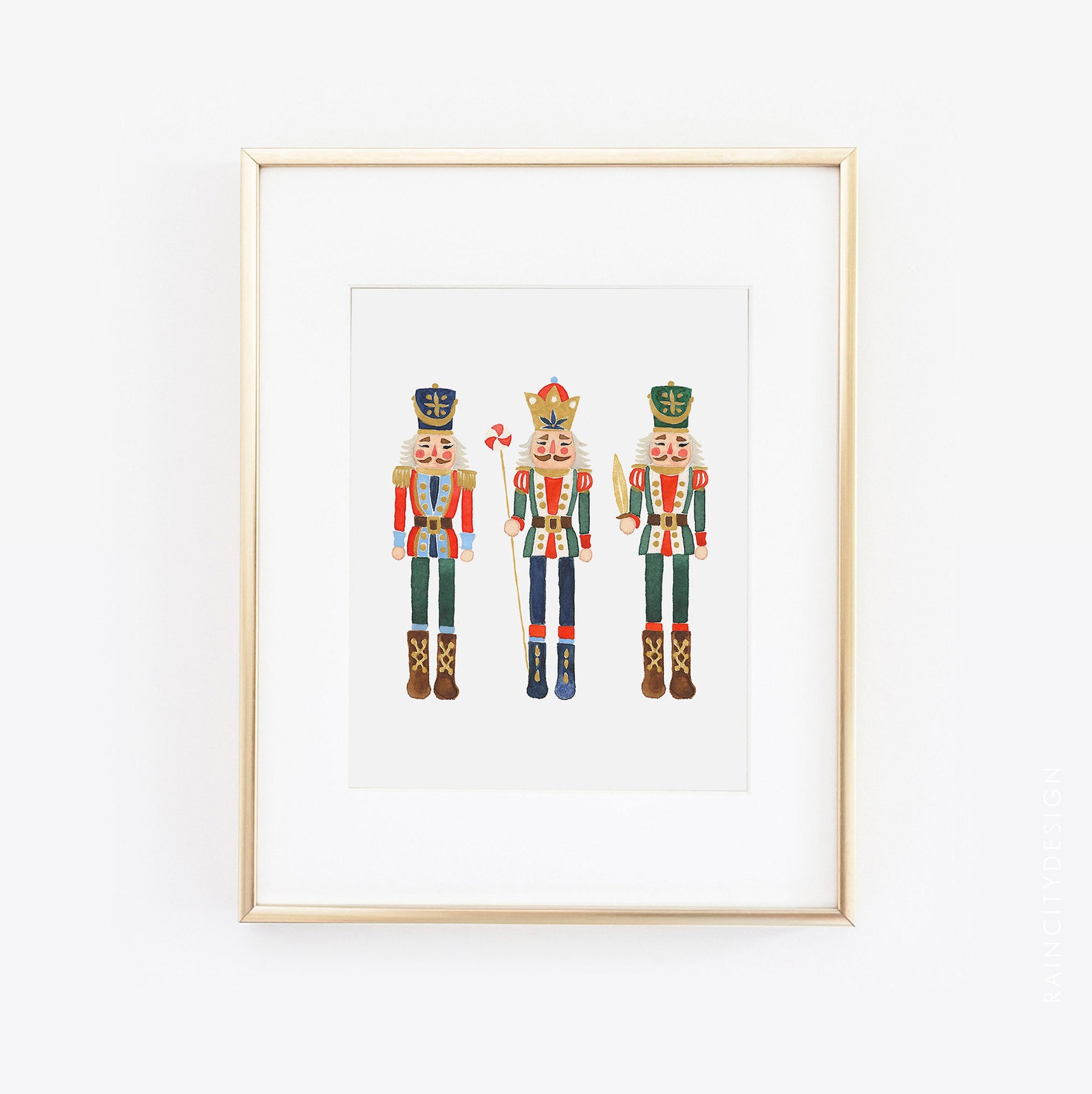 Christmas Print, Christmas Printable Art, Nutcracker Art Print ...