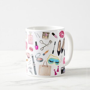 Makeup Mug, Eyelashes Mug, Fashion Mug, Bridesmaid Gift, Mug Gift, Girl ...