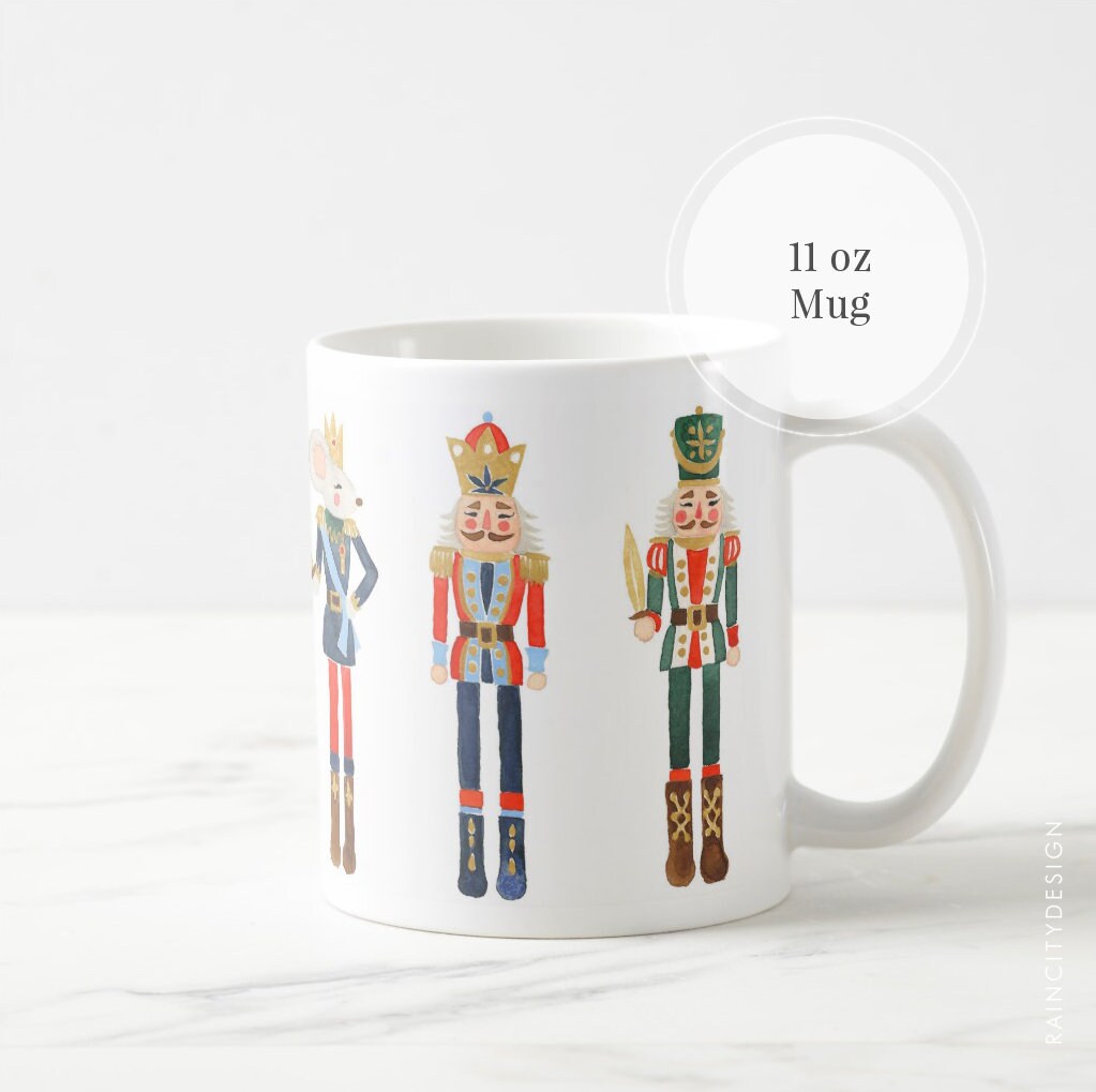 Nutcracker Mug, Christmas Mug, Nutcracker Ballet Mug, Holiday Mug, Gift ...