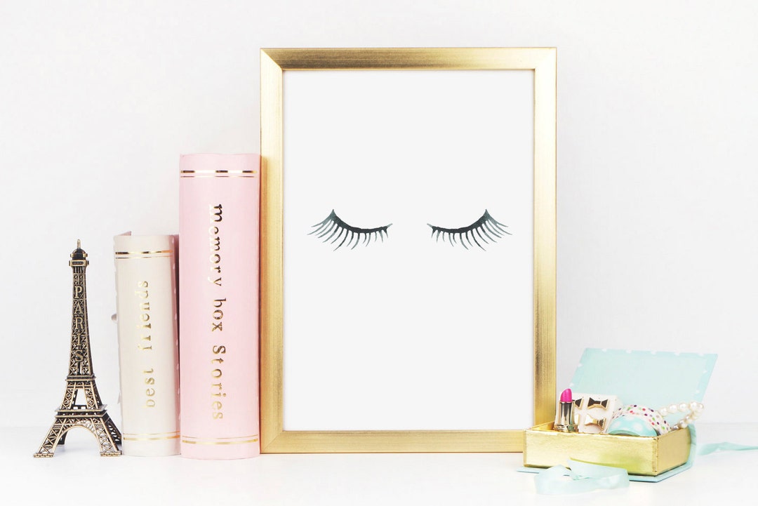 Eyelash Print, Lashes Print, Makeup Print, Eyelashes, Makeup Art ...