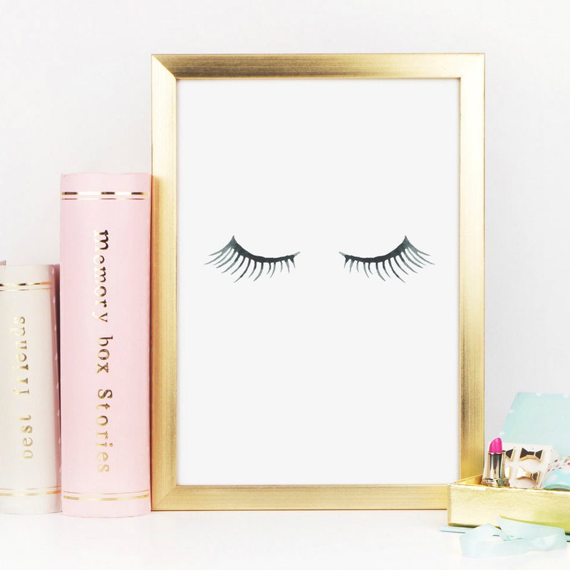 Eyelashes Print - Etsy