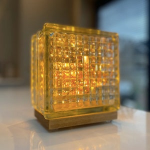 Retro Glass Brick Light - Etsy