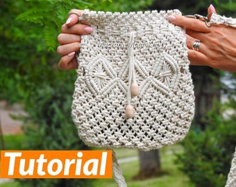 Macrame Bag Tutorial Macrame Bag Pattern Macrame Bag for | Etsy