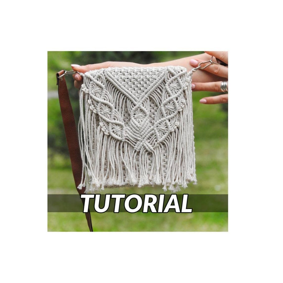 Macrame for BEGINNERS Macrame Bag Tutorial Macrame Bag Pattern How to ...