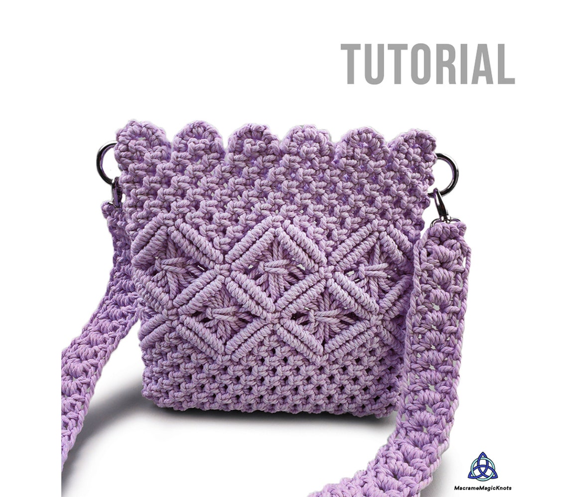 NEW Macrame Bag Tutorial Macrame Bag Pattern Macrame Bag - Etsy