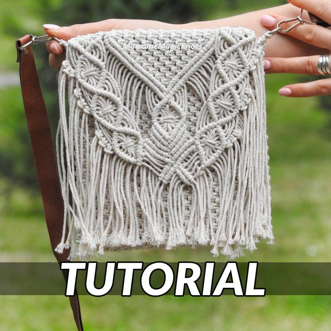 Macrame for BEGINNERS Macrame Bag Tutorial Macrame Bag | Etsy Australia