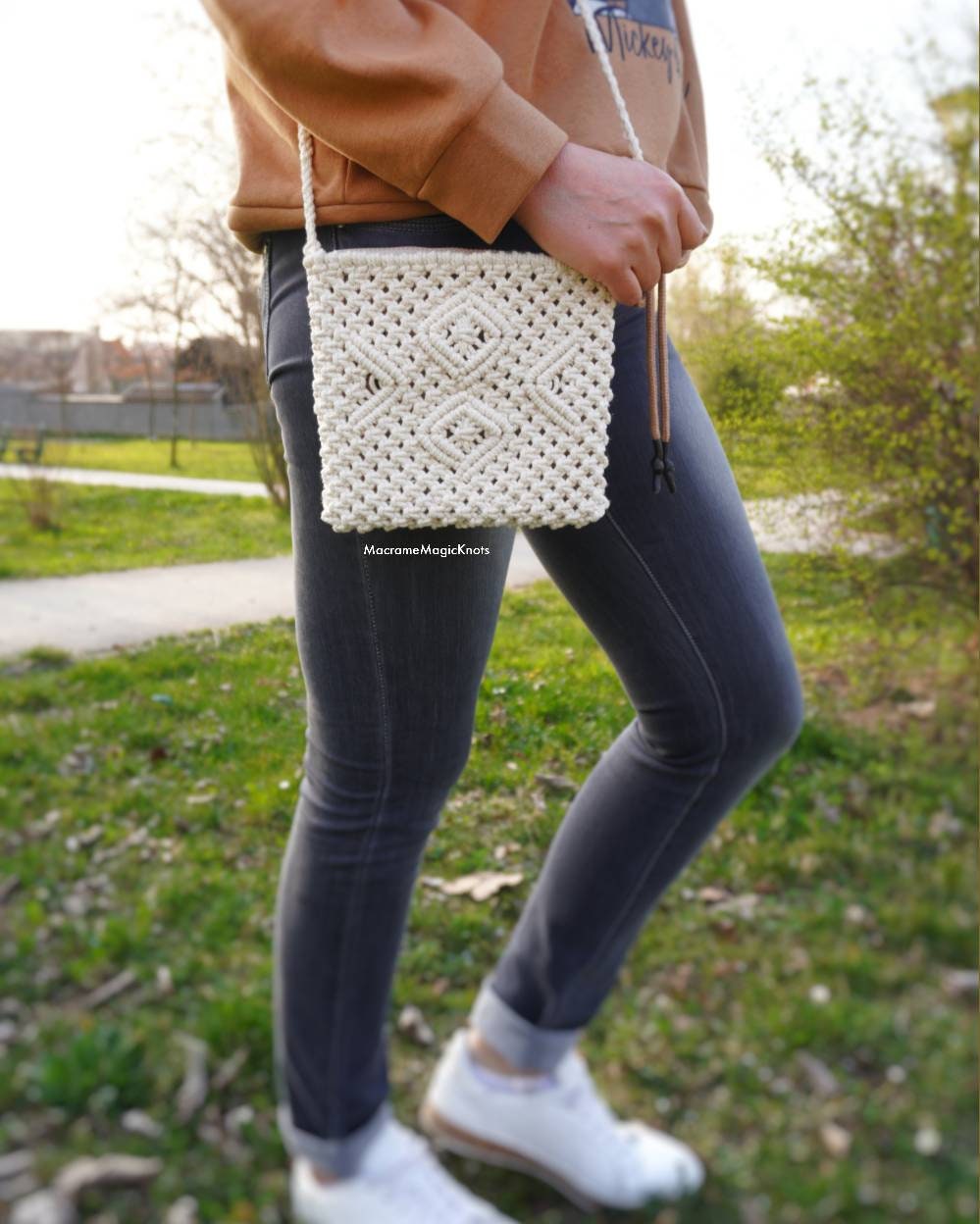 Macrame Bag Tutorial Macrame Bag Pattern Macrame Bag for | Etsy