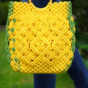 Macrame Bag Tutorial Macrame Bag Pattern Macrame Bag for Beginners ...