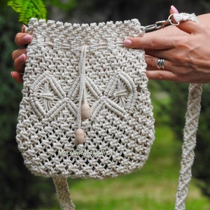 Macrame Bag Tutorial Macrame Bag Pattern Macrame Bag for Beginners ...