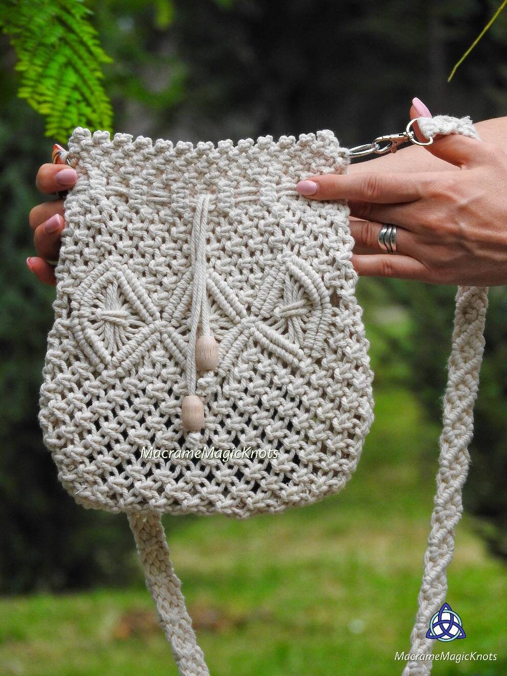 Macrame Bag Tutorial Macrame Bag Pattern Macrame Bag for | Etsy