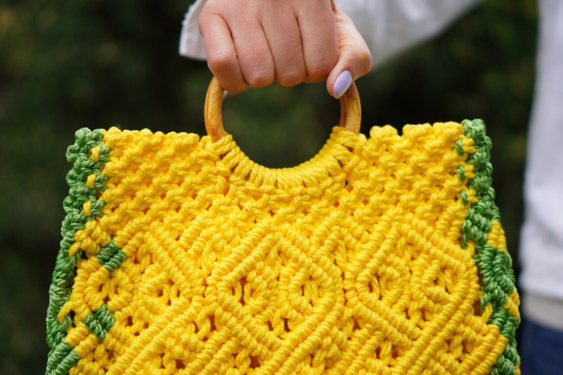 Macrame Bag Tutorial Macrame Bag Pattern Macrame Bag for - Etsy