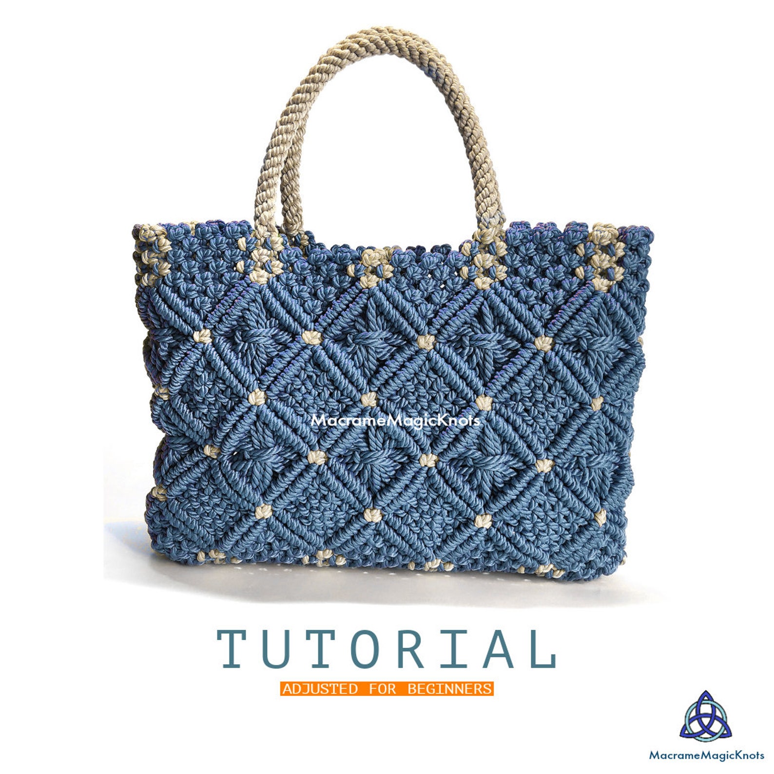 Macrame Bag Tutorial Macrame Bag Pattern Macrame Bag Kit | Etsy