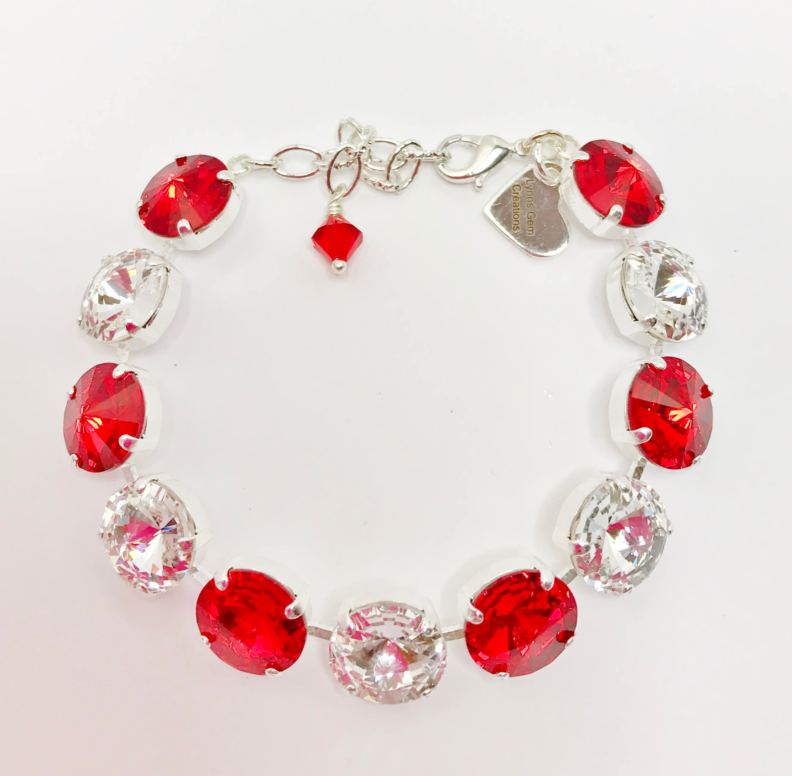 Red crystal bracelet store