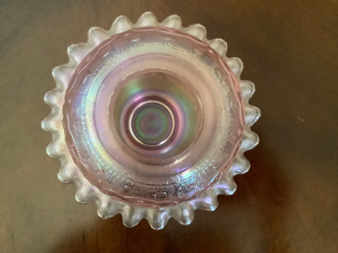 Lovely Fentons 75th Anniversary Pink Carnival Iridescent - Etsy