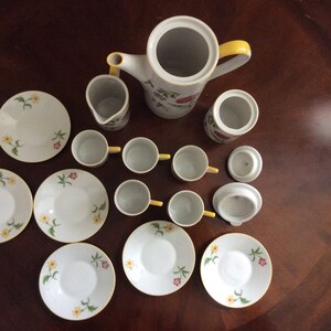 Pretty Sixteen Piece Schmid Flower Design Folio Tea Set. - Etsy