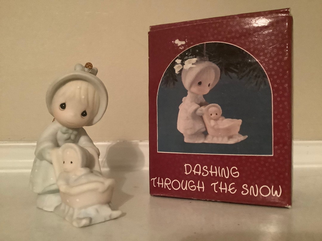 A Samuel J. Butcher: Precious Moments Ornament “dashing Through the ...