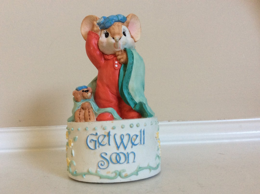 Mouse Capers "get Well Soon" Music Box Figurine, San Francisco Music ...