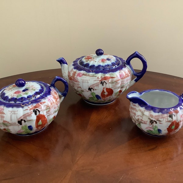 Oriental Tea Set - Etsy