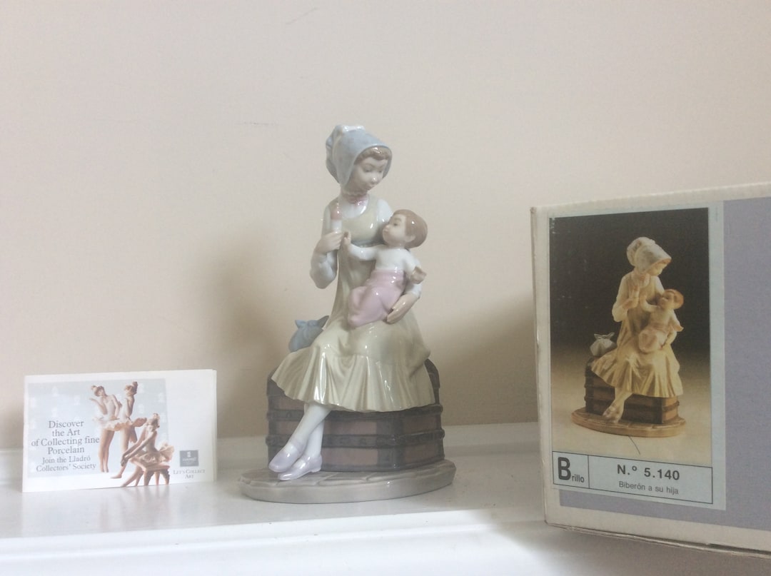 Lladro “mother Feeding Her Baby” Figurine. - Etsy