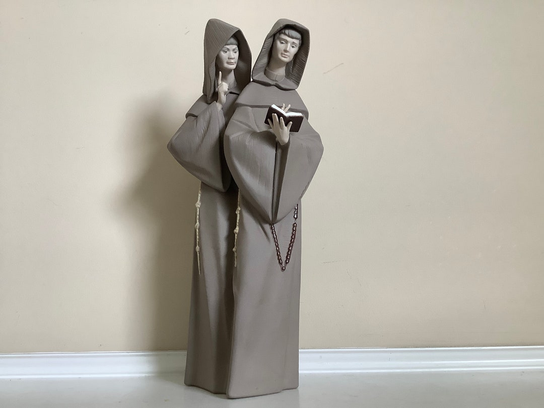 Lladro Gres Matte “monks at Prayer” Retired 14.5” Tall, E-24 #5155. - Etsy