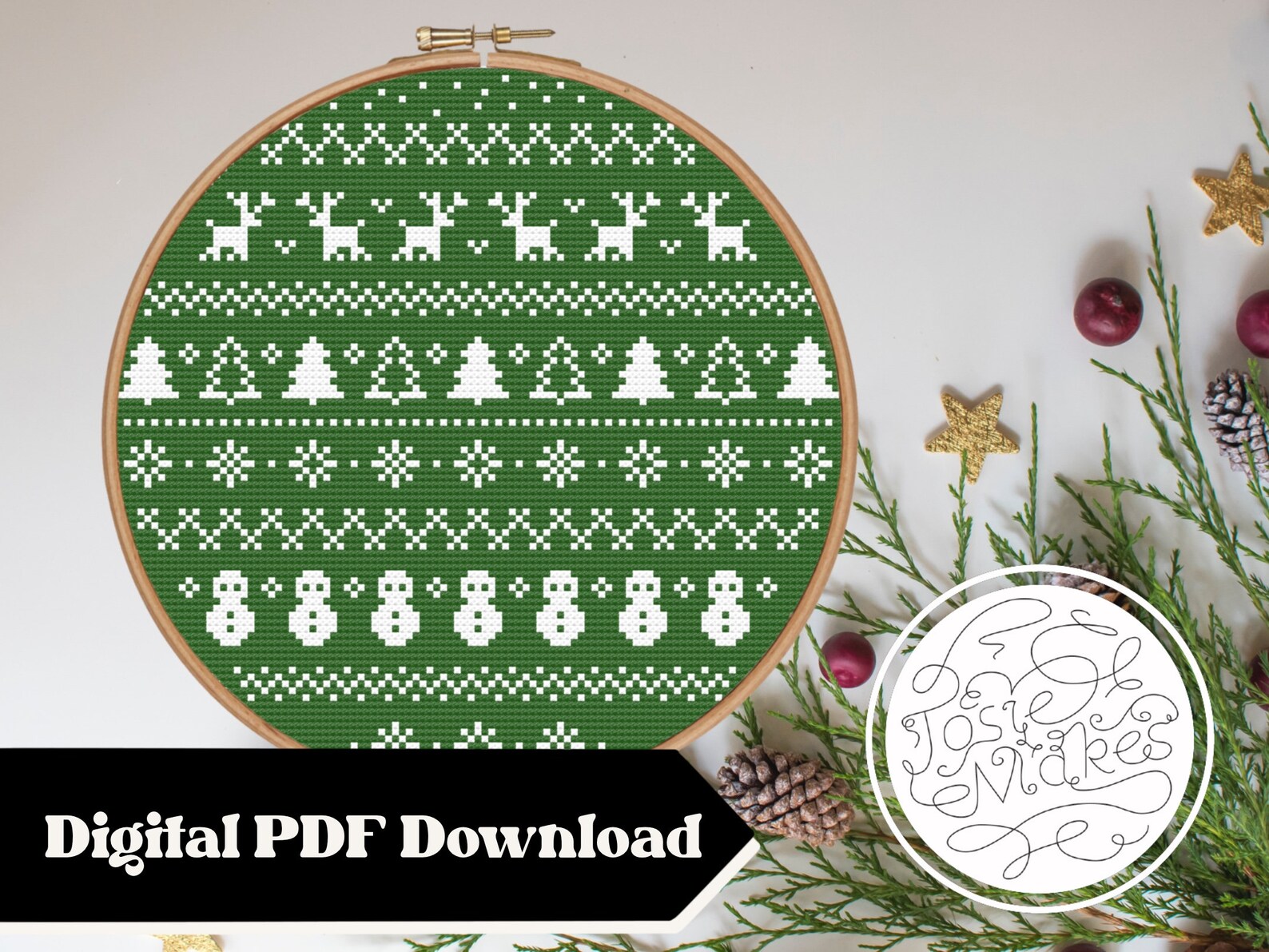 Christmas Jumper Cross Stitch Pattern Digital Download - Etsy