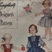 Vintage Sewing Pattern Simplicity Designer #8313 Girls Jumper Dress ...