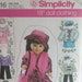 Simplicity 18" Doll Clothes #4416 - Etsy