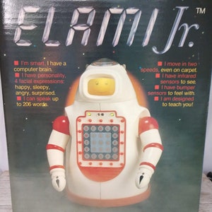 Robotland Elami Jr. Vintage Electronic Personal Robot RARE Omnibot With ...