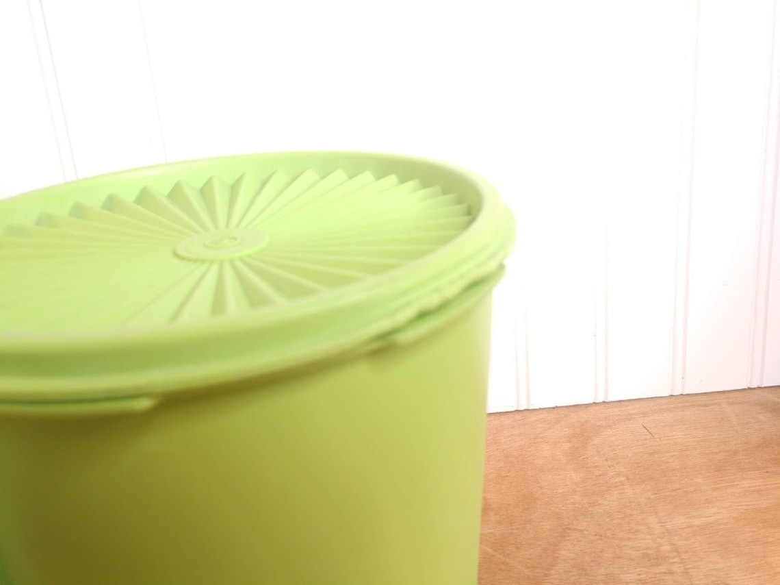 Lime Green Tupperware Canister Set Canister Set Servalier | Etsy