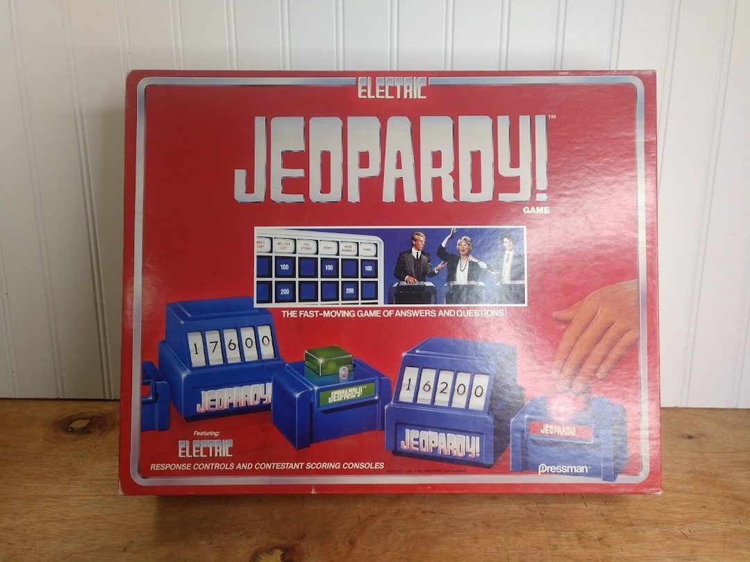 Vintage 1987 Electric Jeopardy Quiz Game 100% Complete Pressman - Etsy