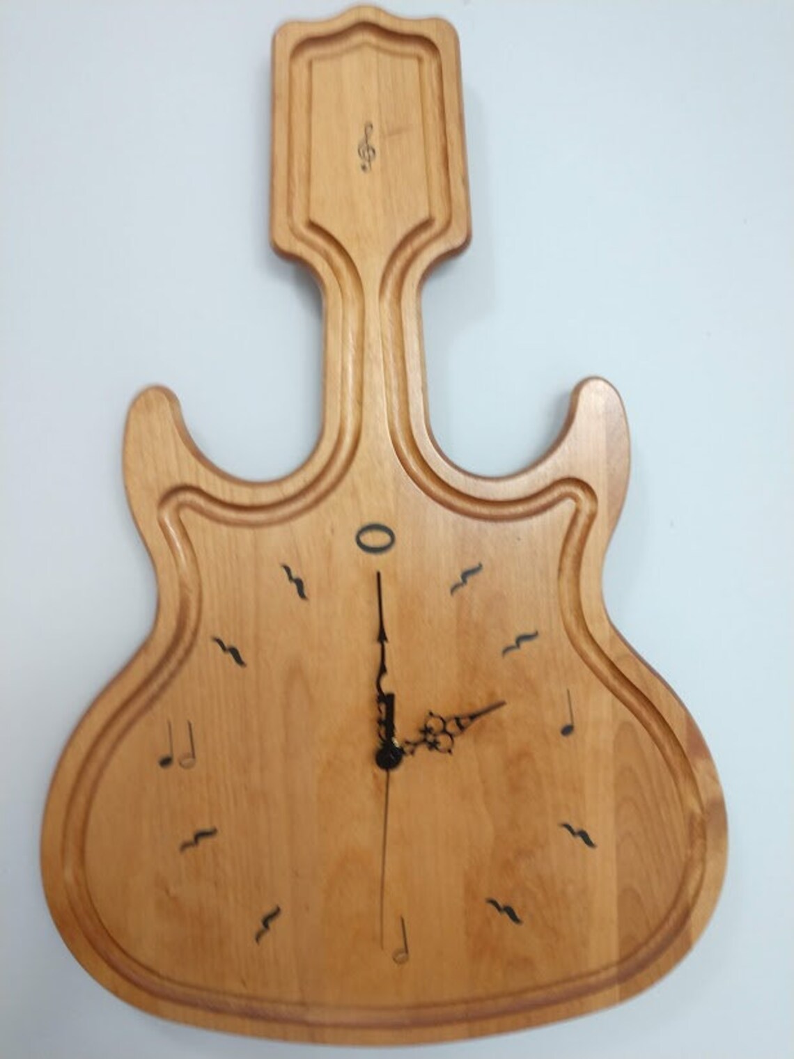 Wooden Guitar Clock Music Clock Gifts for Guitarist - Etsy