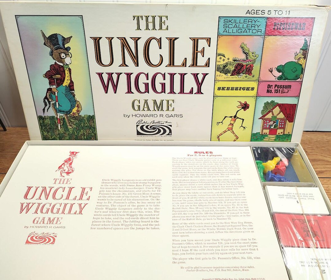1967 Uncle Wiggily Game Contents Still FACTORY SEALED ~ Vintage ...