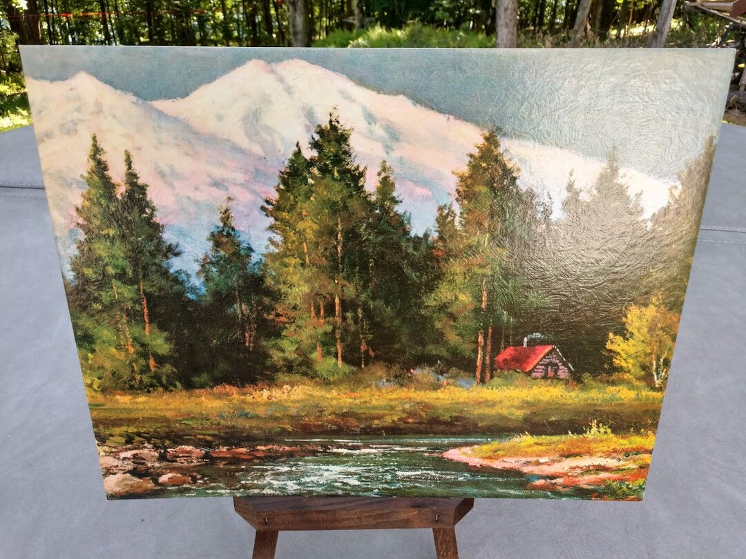 MCM Lithograph by Winde Fine Prints Vintage Litho Textured - Etsy