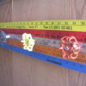 Vintage Yardstick Coat Rack ~ Farmhouse Decor ~funky Coatrack - Etsy