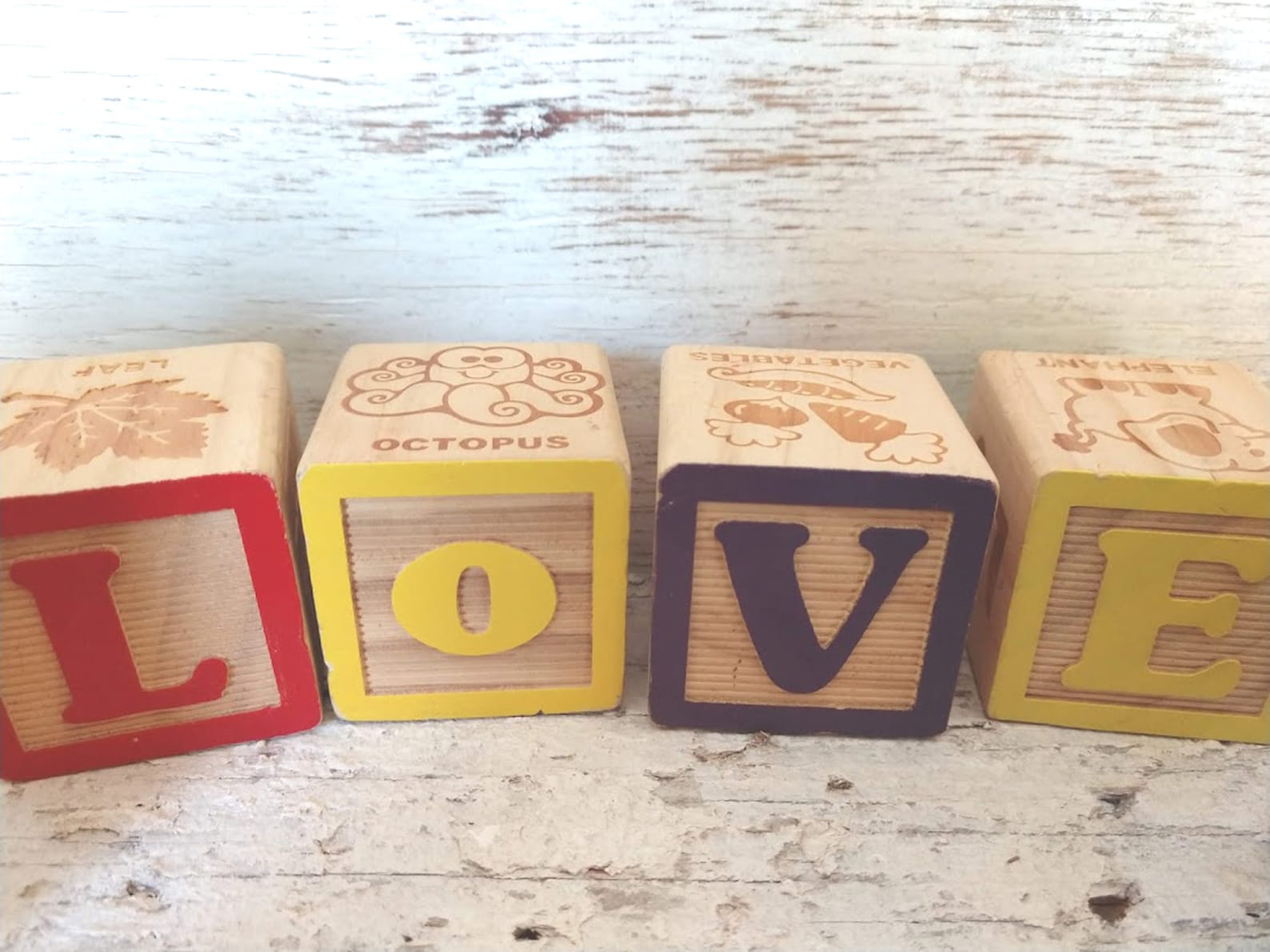 Upcycled Kids Blocks I LOVE YOU Blocks Spell It Out....i - Etsy