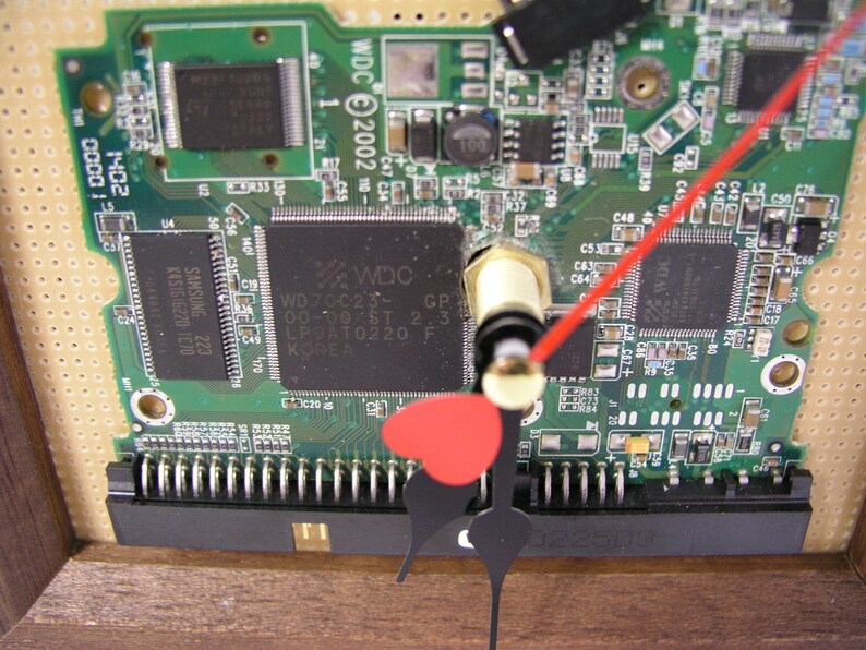 Geek Wall / Desk Clock Computer Circuit Board Clock One of - Etsy