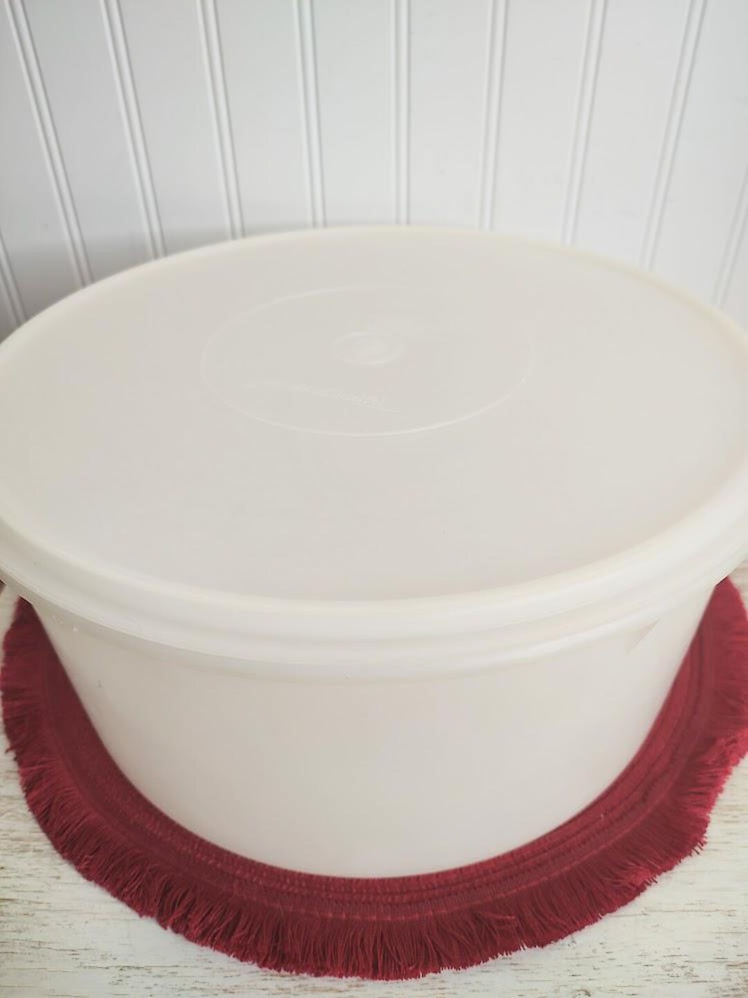 Tupperware Carry All Cake Pie Large Container 256-1 256 Tupper Seal Lid ...