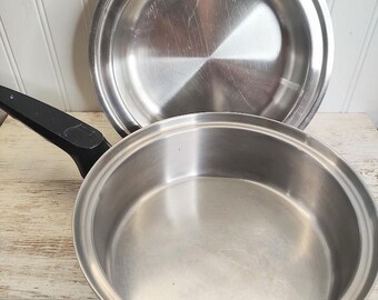 Vintage Lifetime Cookware 4qt Stockpot & Skillet With Lid Made in USA ...