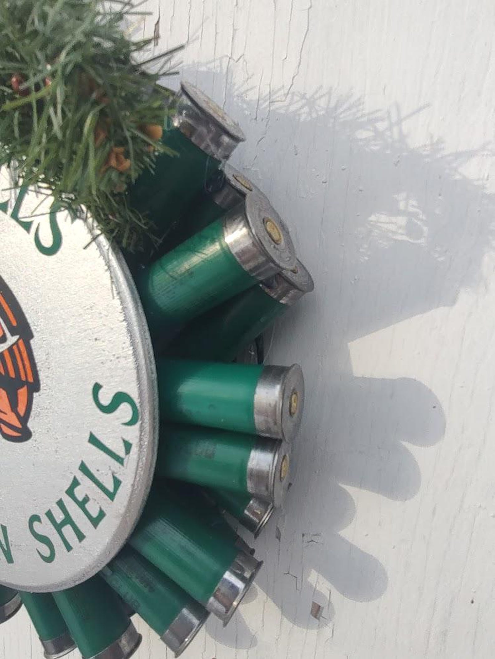 Shotgun Shell Wreath 10" ~trap Shooting Door Wreath ~ Hunter Christmas ...