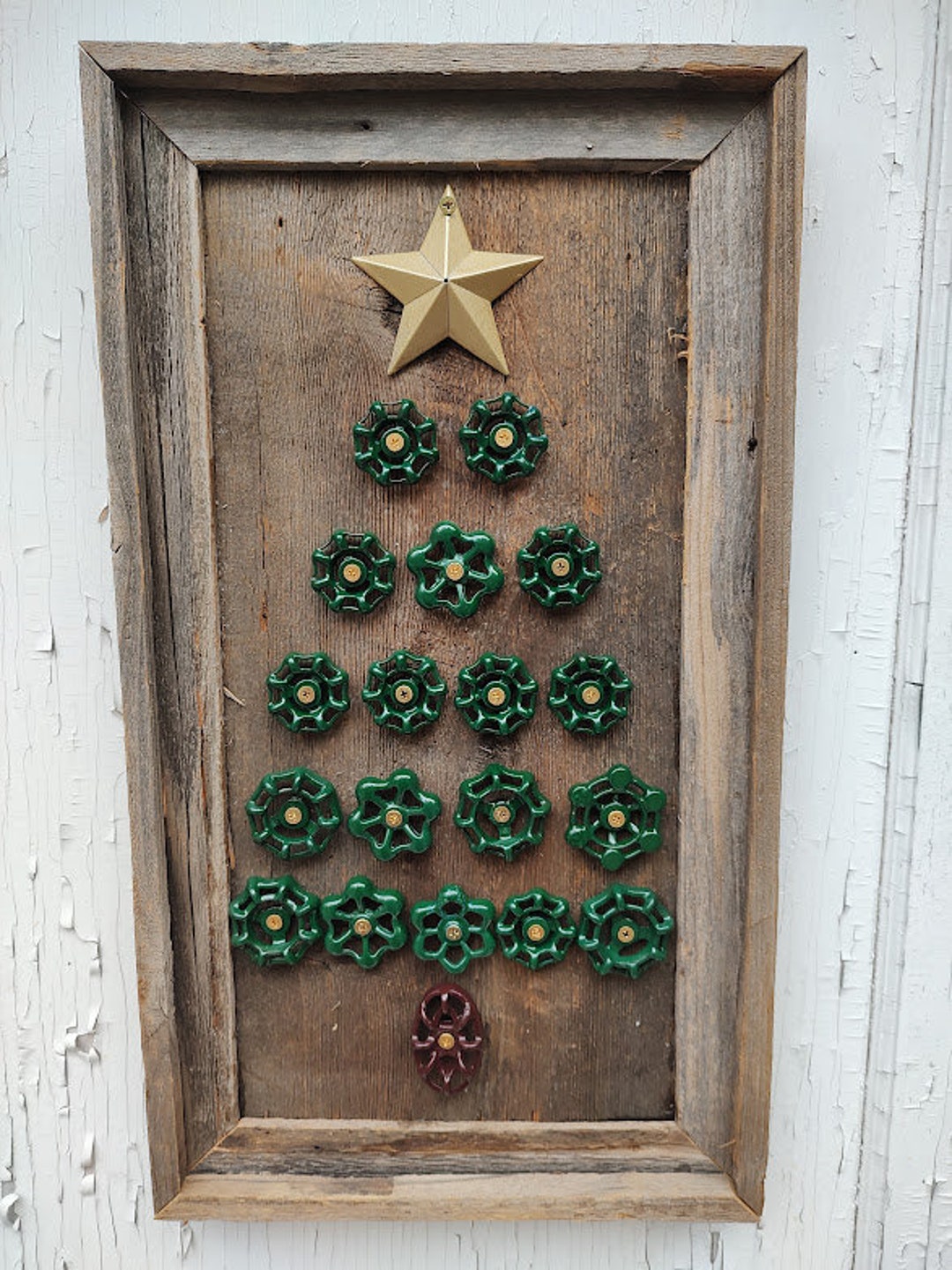 Water Spigot Christmas Tree ~ Junk Art Tree ~ Rustic Tree ~ Man Cave ...