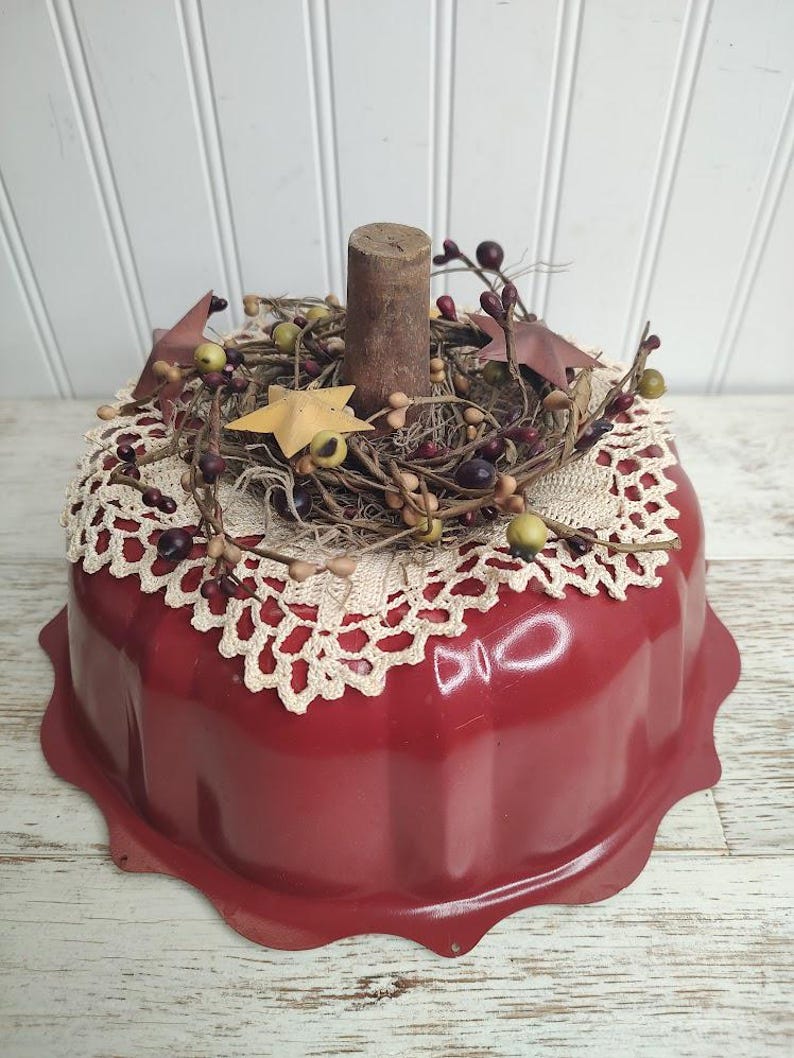 Repurposed Bundt Pan Pumpkin ~ Fall Table Decor ~ Farmhouse Fall - Etsy