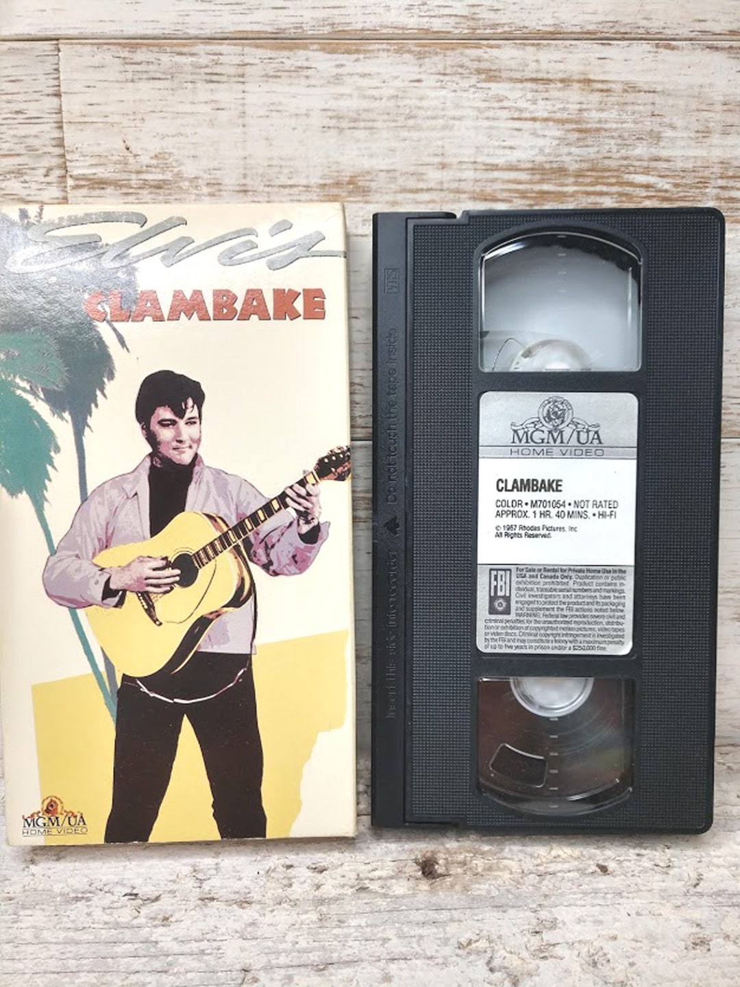 Elvis Clambake 1967 - VHS Video Cassette Tape Movie - Vintage Retro Vhs ...